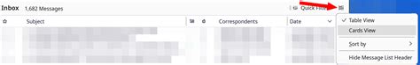 How Do I Get This Layout In New Thunderbird Rthunderbird