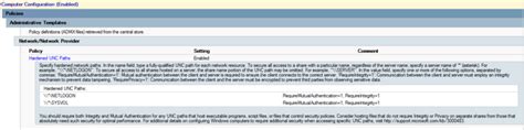 Group Policy Hardened Unc Paths Windows Spiceworks Community