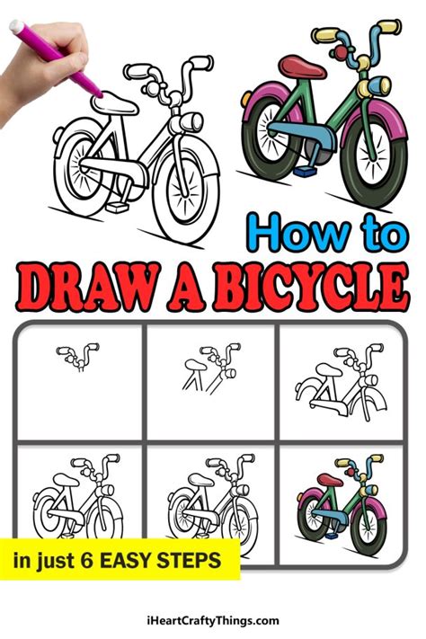 Bicycle Drawing How To Draw A Bicycle Step By Step