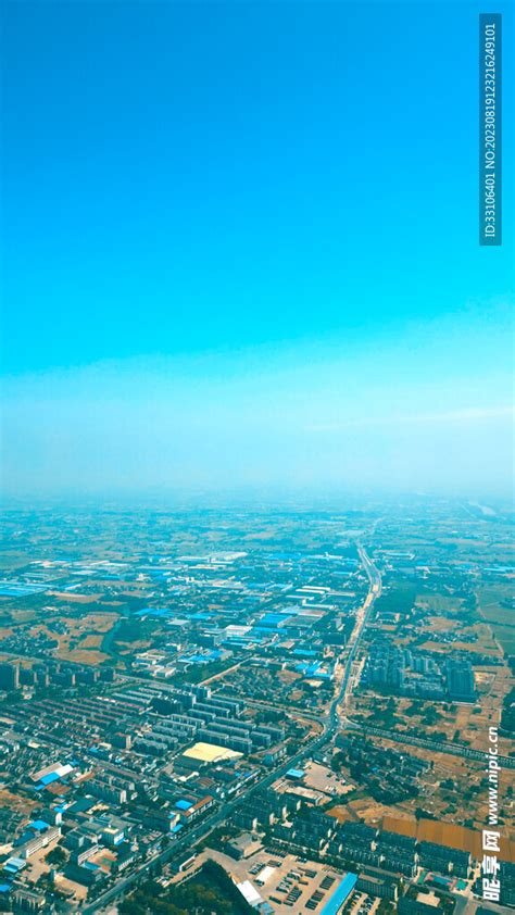 高空飞机视角看城市扬州江都区 城市风光 实拍视频 多媒体图库 昵享网nipic cn