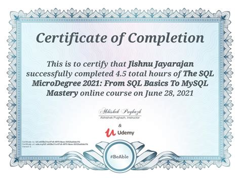 Jishnu Jayarajan On Linkedin Sql Udemycourses