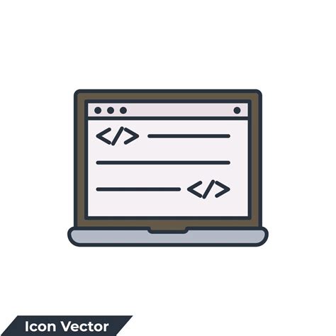 Web Development And Website Configuration Icon Logo Vector Illustration