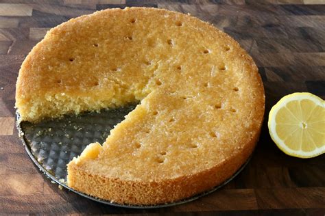 Vegan Gluten Free Polenta Eggless Lemon Cake Recipe