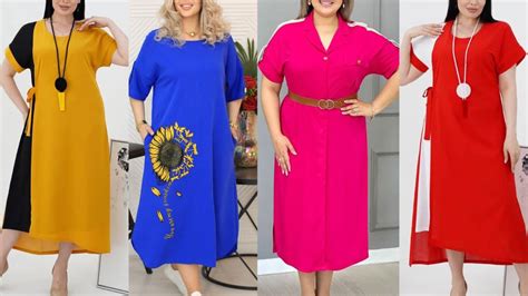 48 размердан 54 размергача булган тренддаги либослар/Trendy dresses ...