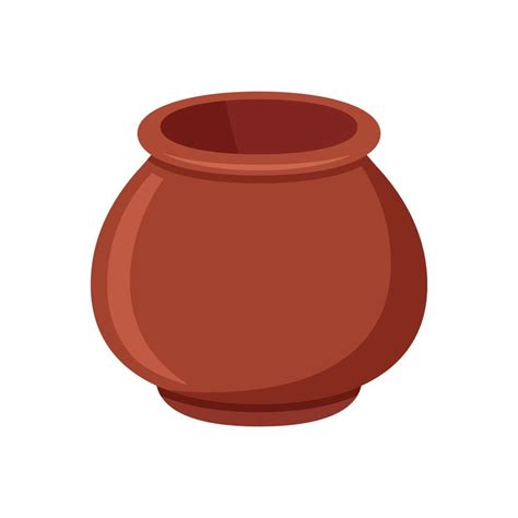 Clay Pot Vector Isolated 14433844 Vector Art At Vecteezy