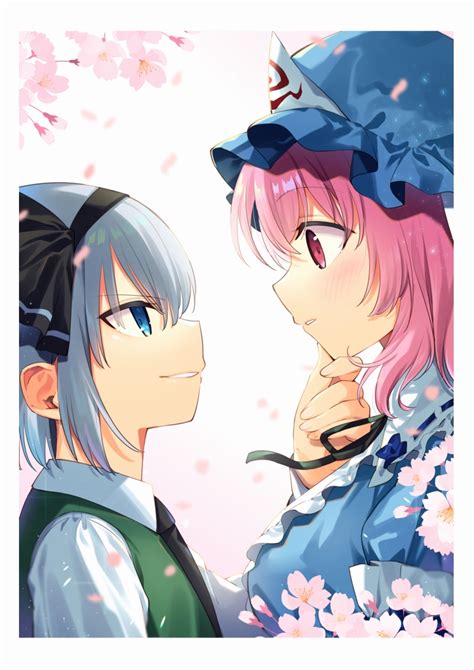 魂魄妖夢 西行寺幽々子 「表紙イラスト出来た 」南瓜かぷちー🎃漫画連載中のイラスト