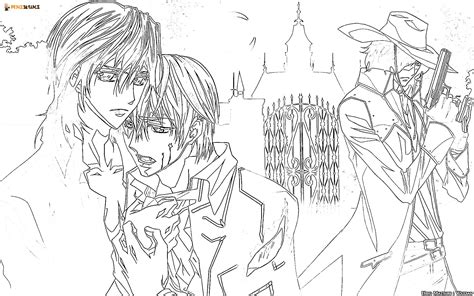 Vampire Knight Anime Coloring Pages