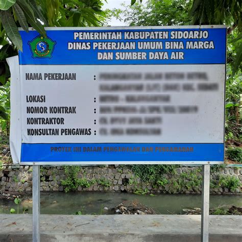 Pengertian Dan Fungsi Papan Nama Proyek SCM ADVERTISING JOGJA