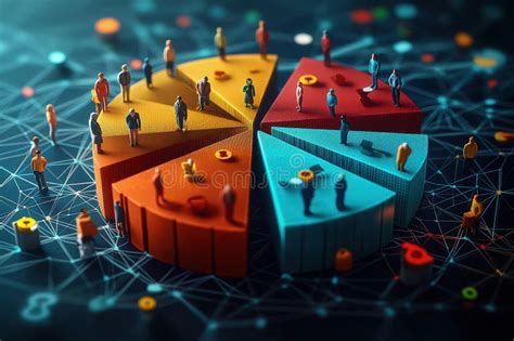 Market Segmentation Analysis Using Pie Charts Demographic Icons Precise Targeting Visualized