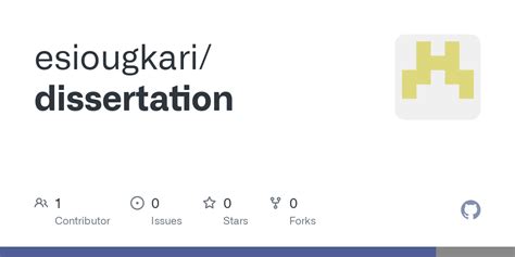 GitHub Esiougkari Dissertation
