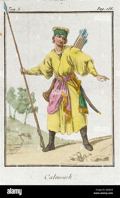 Costume Plate Calmouck Jacques Grasset De Saint Sauveur France