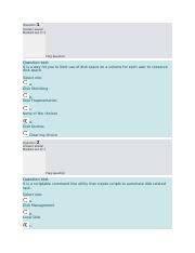 Principle Of Operating System Midterm Quiz Docx Question Answer Saved Marked Out Of Flag