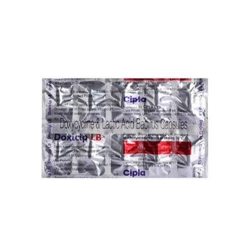 Doxicip 100 Doxycycline 100mg Capsules At ₹ 200 Strip Doxy Tablets In