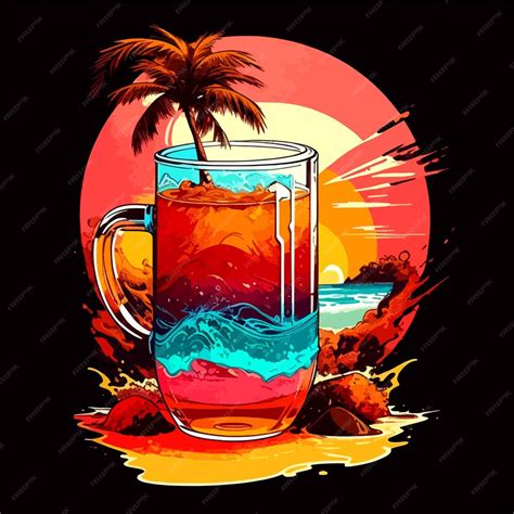 Premium Vector A Glass Of