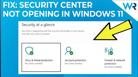 Solución De Problemas De Windows 11 Security Center Mundowin