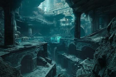 Premium Photo Descend Into The Depths Of A Subterranean Civiliza