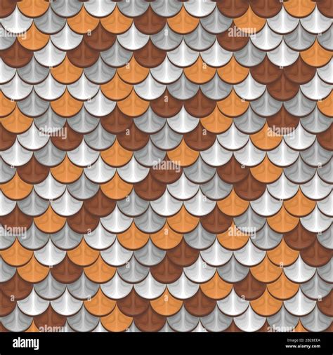 Seamless Colorful Polygonal River Fish Scales A Sample Of Fish Scales Pattern For Packaging