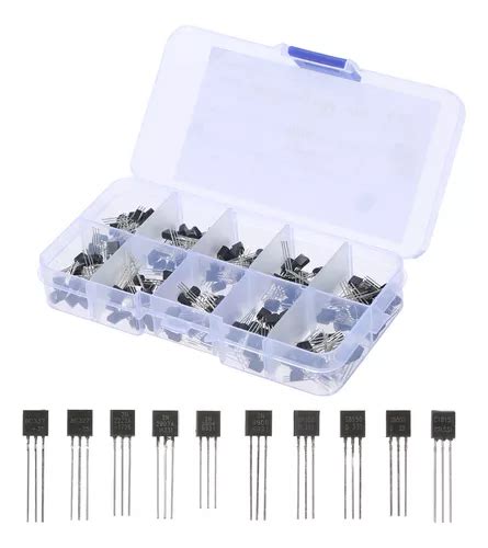 200 Piece Transistor Kit For Diy Projects Npn And Pnp Mercadolivre