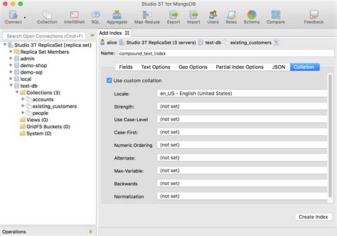 How To Create A Mongodb Index Studio 3t