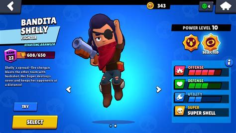 My Rank 22 Level 10 Shelly Scrolller