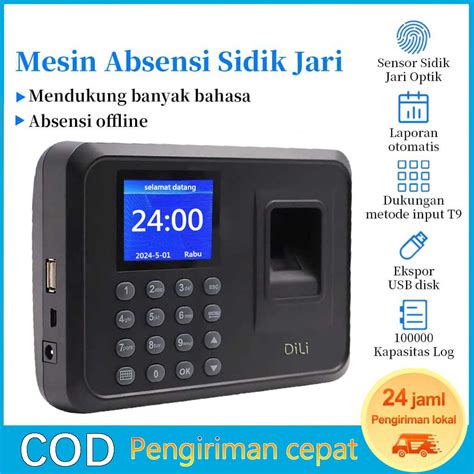 Jual Mesin Absensi Fingerprint Bahasa Indonesia Mesin Absensi Mesin Absensi Sidik Jari Biometrik