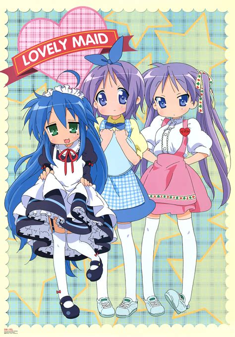 Hiiragi Kagami Izumi Konata And Hiiragi Tsukasa Lucky Star And