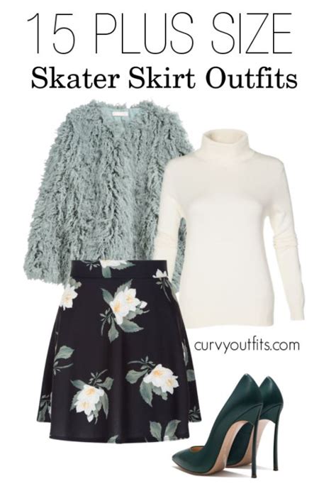 How To Be Stylish In A Plus Size Skater Skirt 19 Outfit Ideas