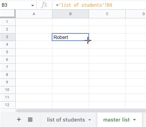 Lier des feuilles de calcul Google Référencement d une autre feuille