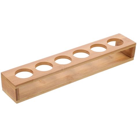 Eease Wooden Shot Glass Tray Holder Whiskey Wine Cup Serving Organizer