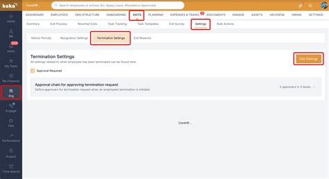 Managing Resignation Termination Settings And Exit Reasons