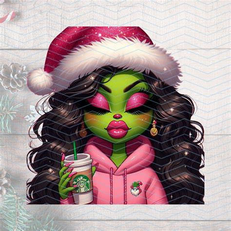 Boujee Grinch Girls Pink Christmas Bundle Etsy