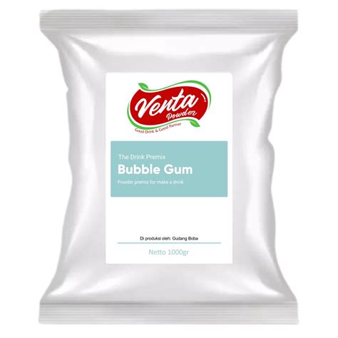 Jual BUBUK MINUMAN RASA BUBBLE GUM 1 KG POWDER DRINK BUBBLE GUM