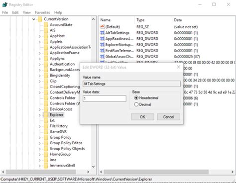 How To Get Old Alt Tab Dialog In Windows