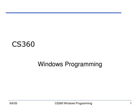 Ppt Cs360 Powerpoint Presentation Free Download Id3920935