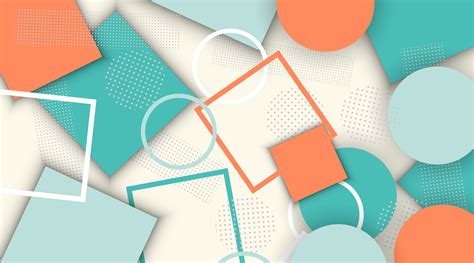 Abstract Memphis Background Geometric Elements 675104 Vector Art At