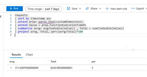 azure application insights custom dimeptions parameter calculate
