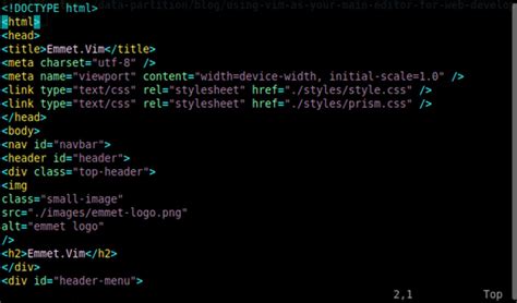 Using Vim As Your Main Editor For Web Development DEV Community