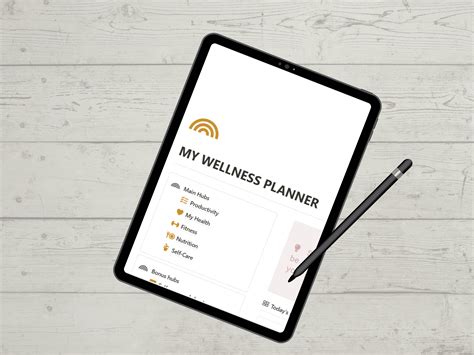 Notion Wellness Planner Template Digital Wellness Planner Notion Manifestation Template Etsy