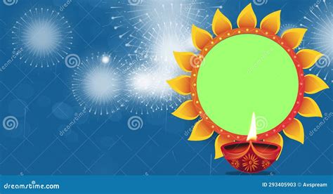 Motion Animation Of Indian Hindu Festival Diwali Celebration With