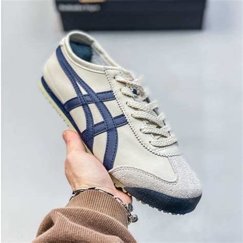 Onitsuka Tiger Mexico 66รองเท้าวิ่งลำลองรองเท้าผ้าใบผู้ชาย Shoesgrey