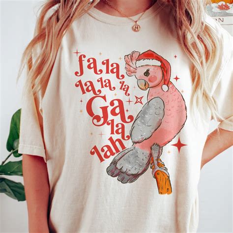 Cute Australian Galah Bird Falala Xmas Shirt Funny Christmas Etsy
