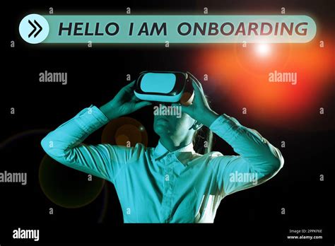 Sign Displaying Hello I Am Onboarding Business Concept Action Process