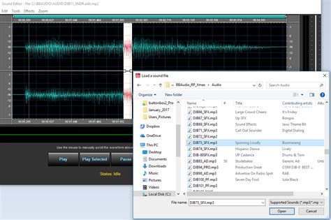 Append Insert Sound File