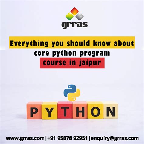 Everything You Should Know About Core Python Program Course In Jaipur
