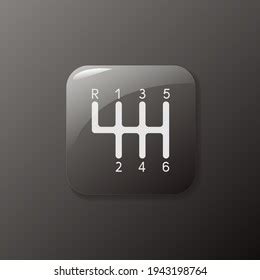 Gear Shift Icon Manual Transmission Icon Stock Vector Royalty Free