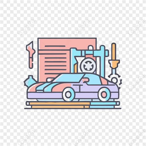 자동차 수리 만화 자동차 수리 일러스트 벡터 아이콘 무료 다운로드ui우수이 Png 일러스트 무료 다운로드 Lovepik