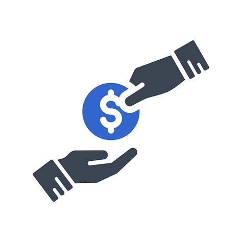 Premium Vector Giving Loan Icon