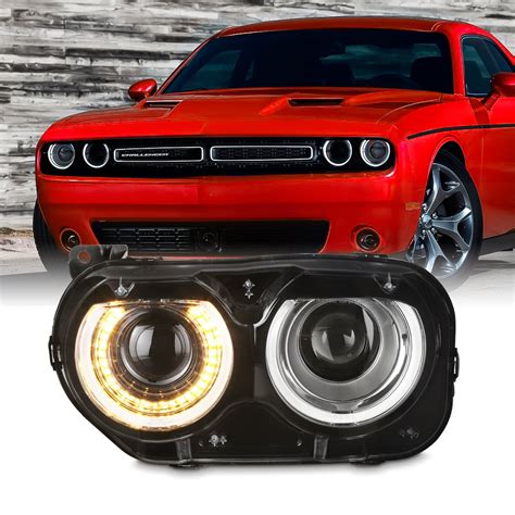 Akkon Fit 2015 2020 Dodge Challenger Halogen Type Dual Beam