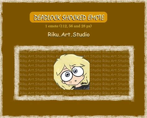 Cute Valorant Inspired Deadlock Emote Shocked Surprised Etsy