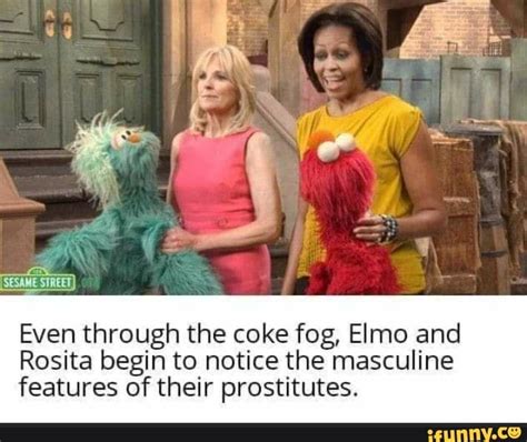 Sesame Street Even Through The Coke Fog Elmo And Rosita Begin To